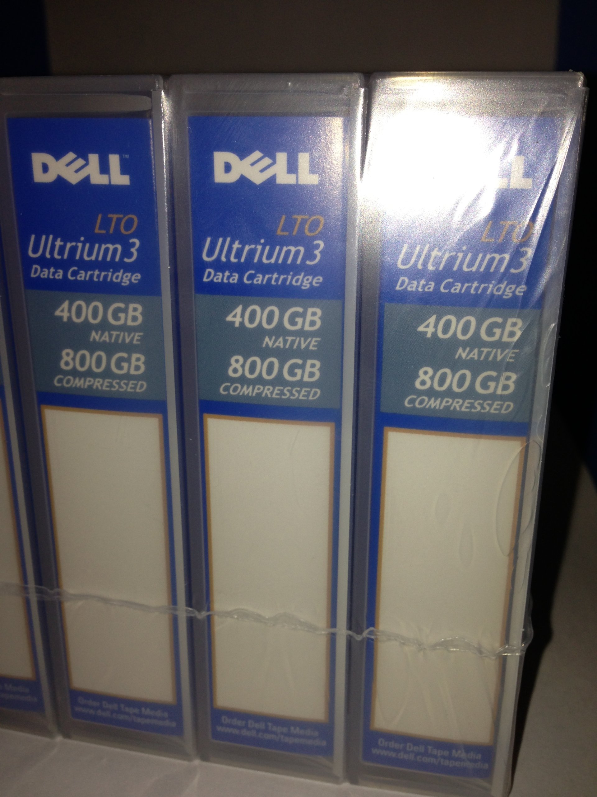 5 Pack 5-Lot Genuine OEM RC922 Dell LTO Ultrium 3 400GB (Native)/ 800GB (Compressed) WORM Write Once Read Many Blank Data Media Magnetic Tape Cartridge Dell Part Number: 0HC593
