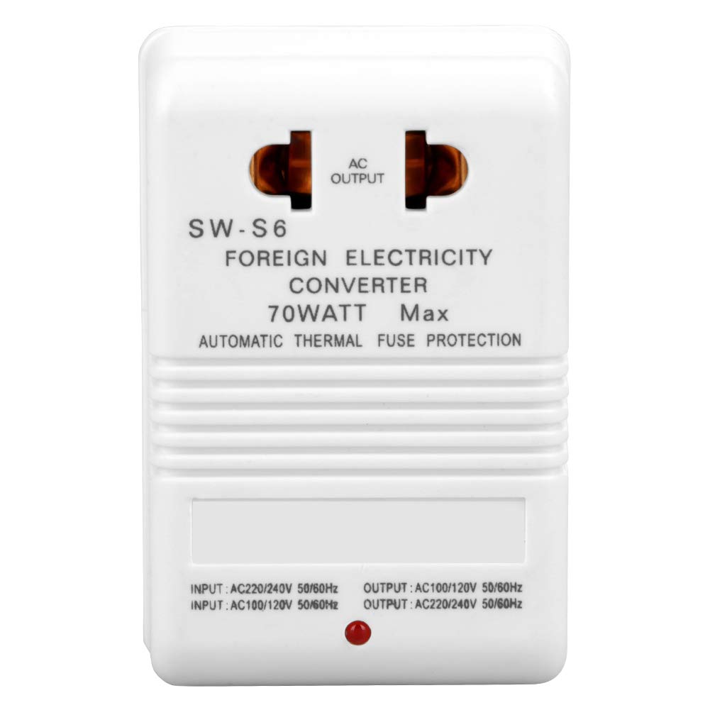 70W 110V/120V to 220V/240V StepUp& Down Voltage Converter Transformer (CN Standard Plug)