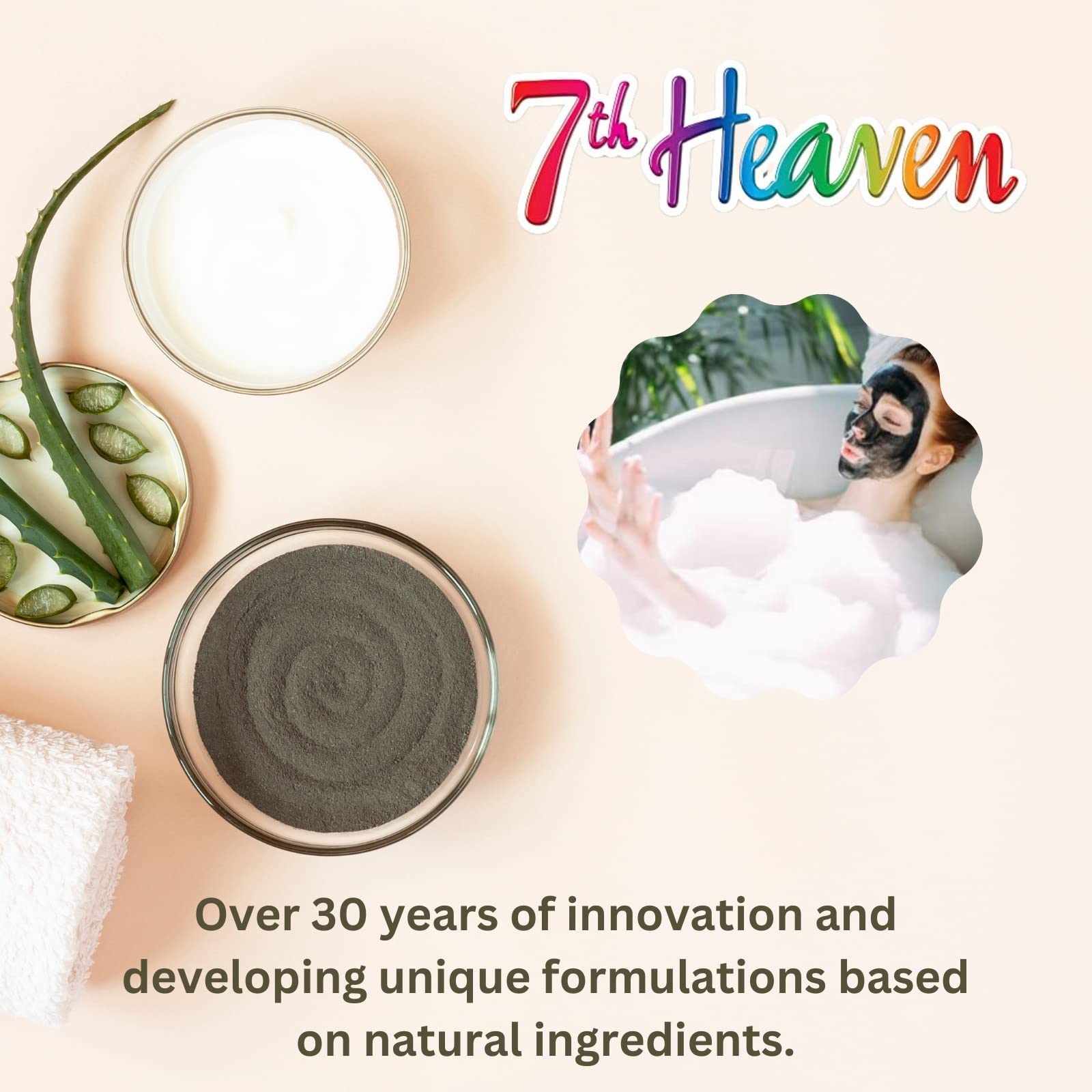 7th Heaven Tea Tree Easy Peel-Off Face Mask, Parabens Free, Green, 3-Pack of 0.3 Fl Oz each, 3 Sachets
