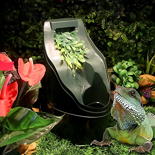 Reptile Chameleon Drinking Fountain Water Dripper, Suitable for Snake, Gecko, Lizard, Chameleon, Bearded Dragon Water Dispenser Water Dish Bowl, Reptiles Habitat Waterfall & Tank Accessories Kit
