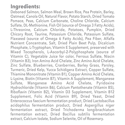 Blue Buffalo True Solutions Perfect Skin & Coat Natural Adult Dry Cat Food, Salmon 3.5-lb