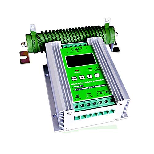 1000W Wind Solar Hybrid Charge Controller ,Off Grid MPPT Wind Turbine Solar Charge Controller Hybrid Controller 600W Wind and 400W Solar Panel 12V/24V Auto Distinguish