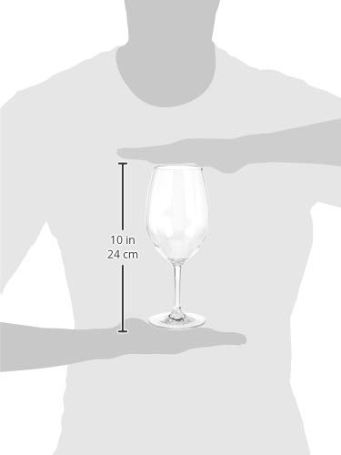 Amazon Basics Tritan Plastic Wine Glasses - 20-Ounce, Set of 4