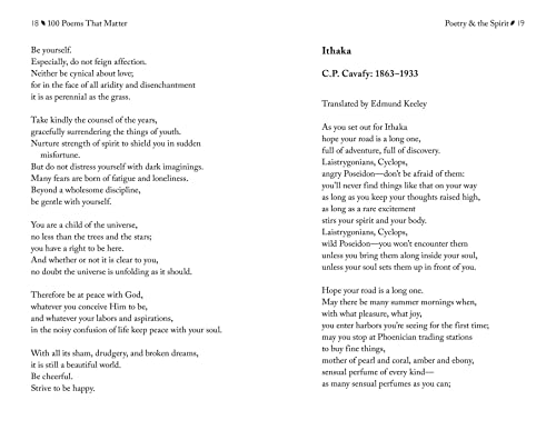 100 Poems That Matter