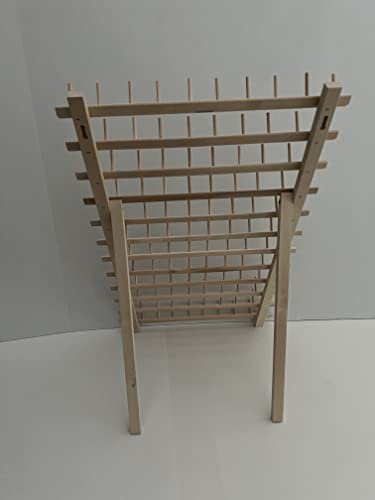 2 - 120 Spool Cone Wood Thread Racks (Holds 240 Spools) Hardwood, Freestanding or Wall Mount | Fits Mini-King Size Cones & Most Spools | for Sewing, Embroidery, Quilting, & Specialty Thread Storage