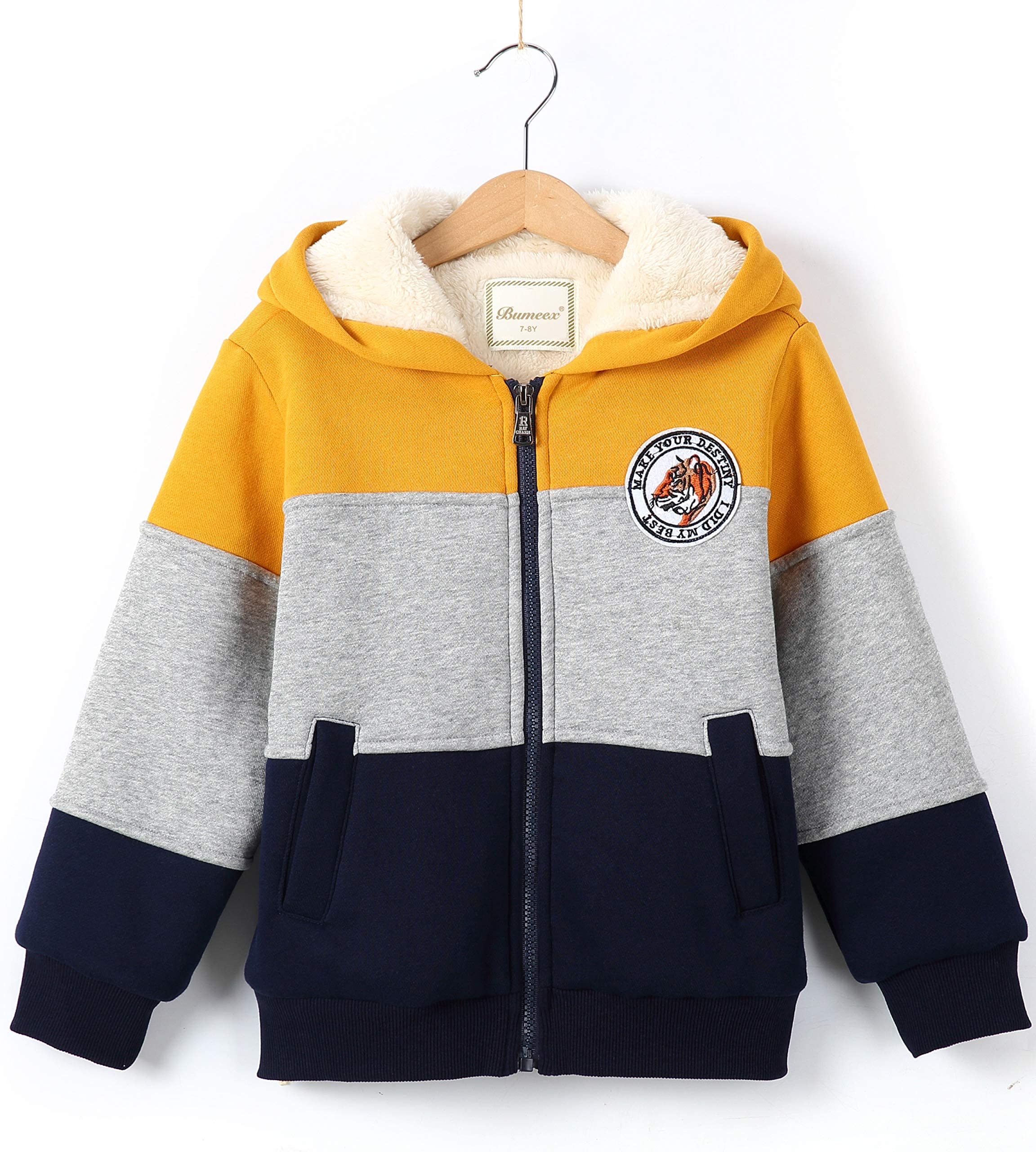 Bumeex Baby Toddler Boy's Jacket Hoodie Sweatshirt 2t Yellow