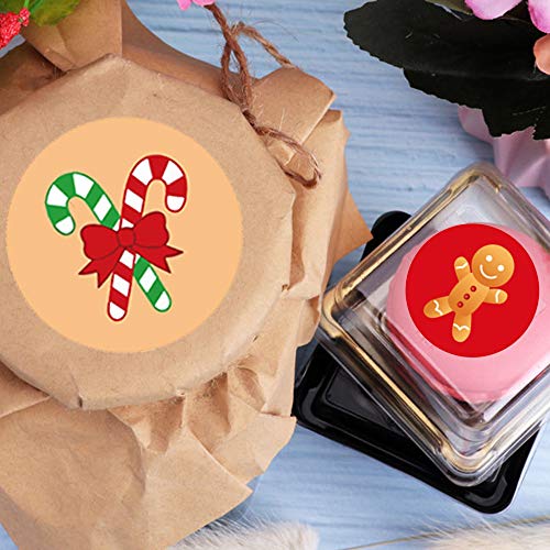 1000 Pieces 1 Inch Merry Christmas Holiday Stickers Labels Christmas Tags Envelope Seals
