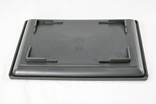 2 Black Plastic Humidity/drip Tray for Bonsai Tree - 7.5"x 5.75"x 0.75"