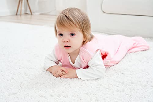 1st Laugh Plush Minky Winter Sleeping Sack Wearable Blanket, for Baby and Toddler Boys,1.8 Tog (Pink Shark, 2T-3T)