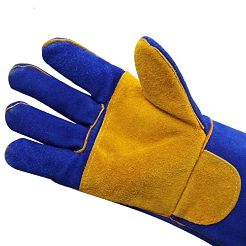 16 Inches Leather Welding Gloves Heat Fire Resistant (Welder gloves)