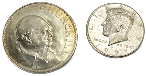 1965 UK Elizabeth II Winston Churchill Commemorative Crown About Uncirculated