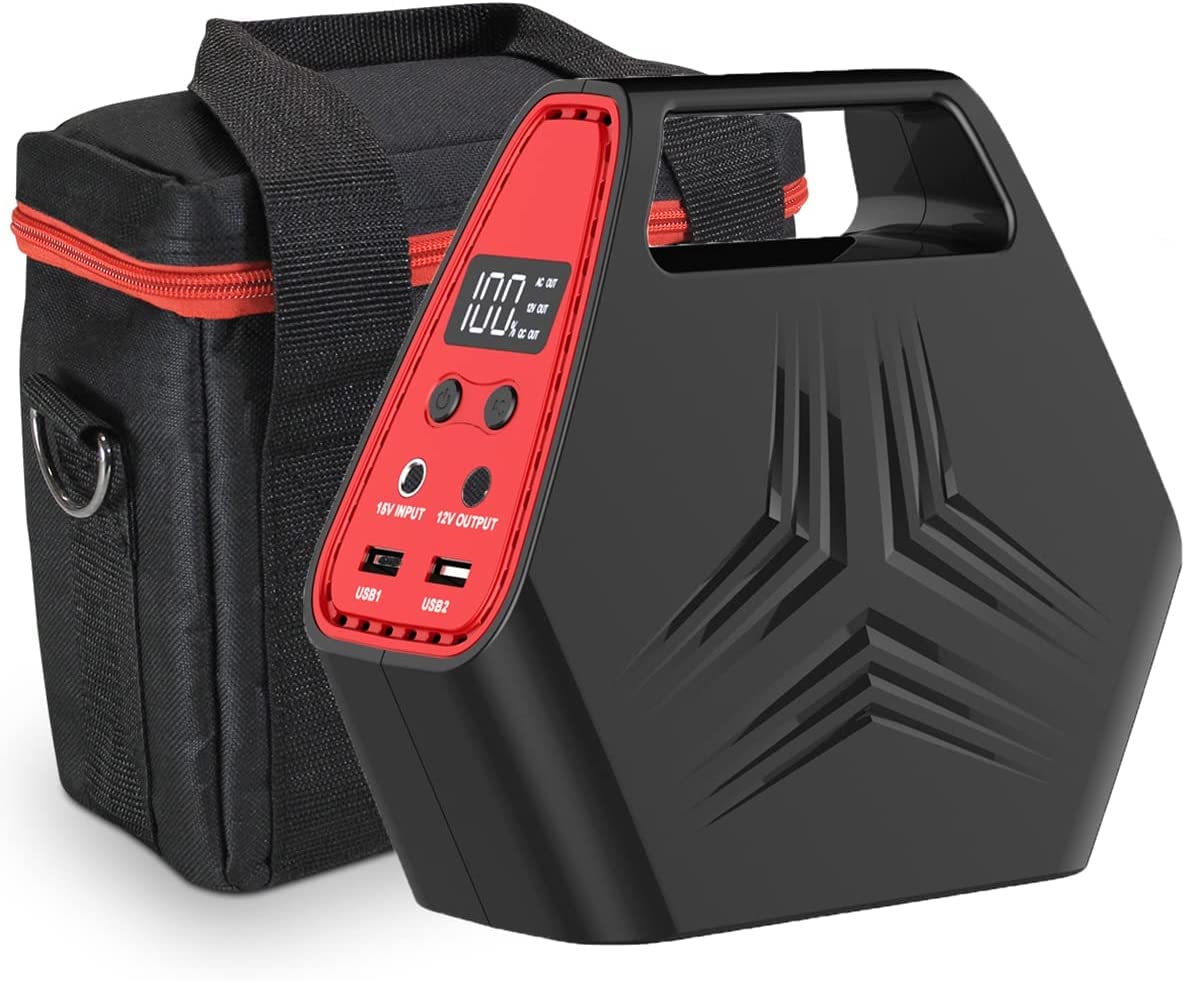 146Wh Portable Power Station with Carrying Bag, SinKeu Portable Power Bank with AC outlet, Rechargeable Backup Lithium Battery with Dual 110V/100W AC Outlet for Outdoor Camp