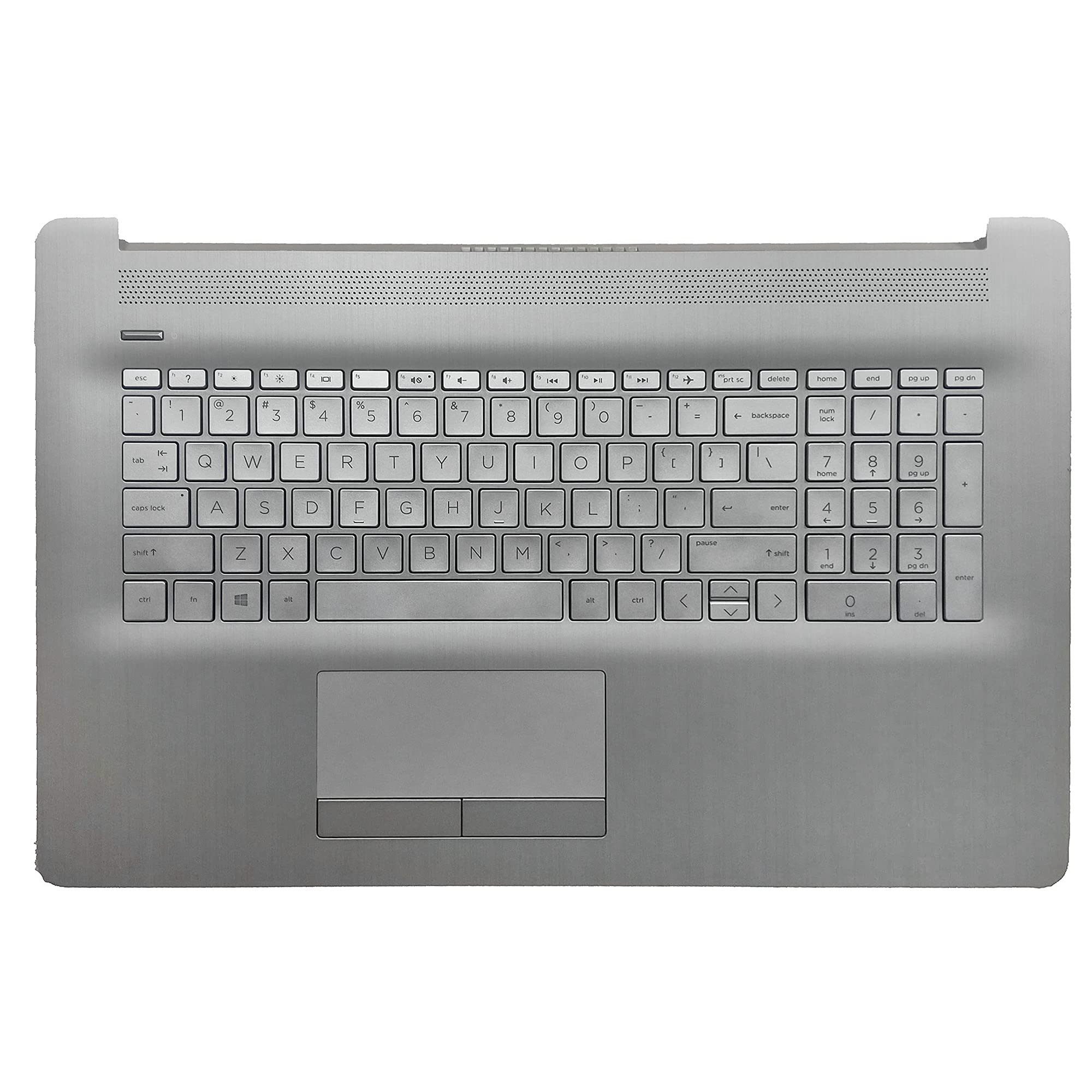 F-HONG ELECTRONIC Replacement for HP 17t-by 17z-ca 17-by 17-ca Laptop Upper Case Palmrest Keyboard Touchpad Assembly Part with ODD L92785-001 Top Cover Sliver 2020 Year, Silver, 17.3 inch