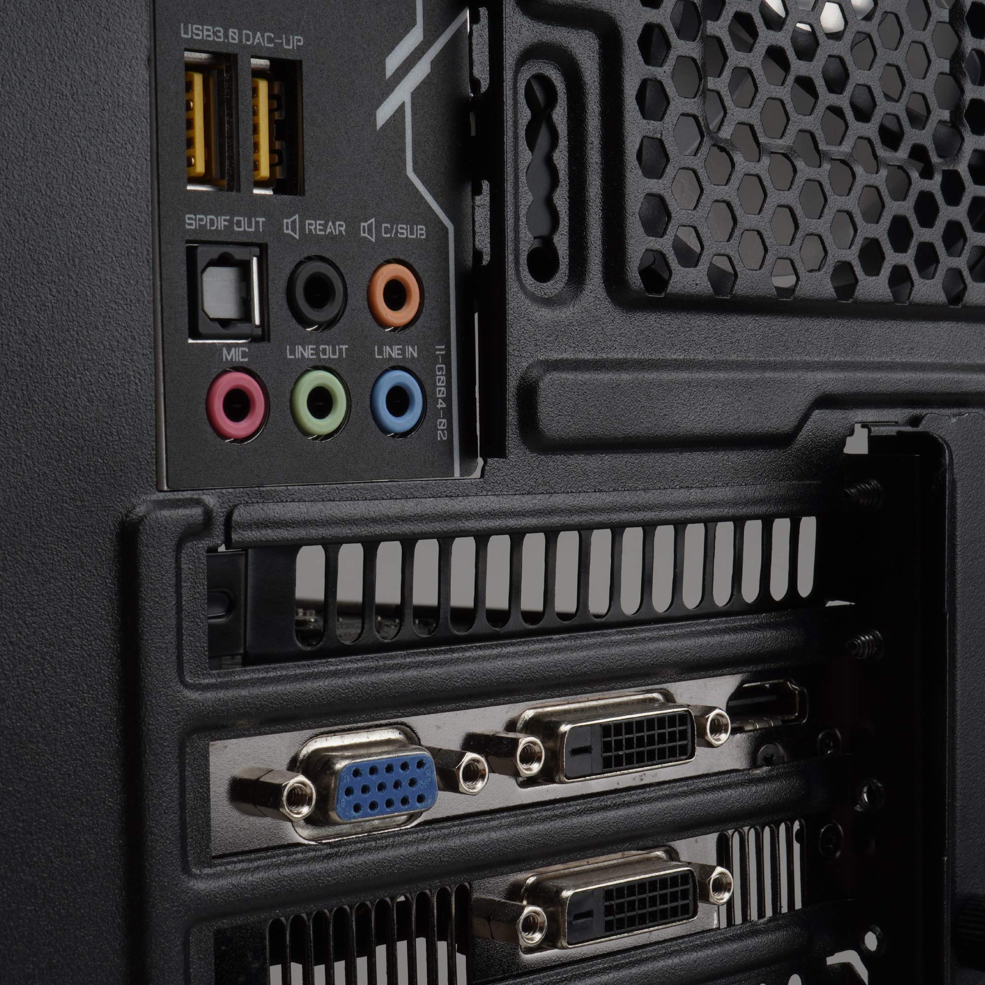 Akasa Steel Vented PCI Slot Cover Bracket | Full Profile Expansion Slot Cover Plate | PC Blanking Plate | Included Screws | 2 pack | Black | AK-MX302