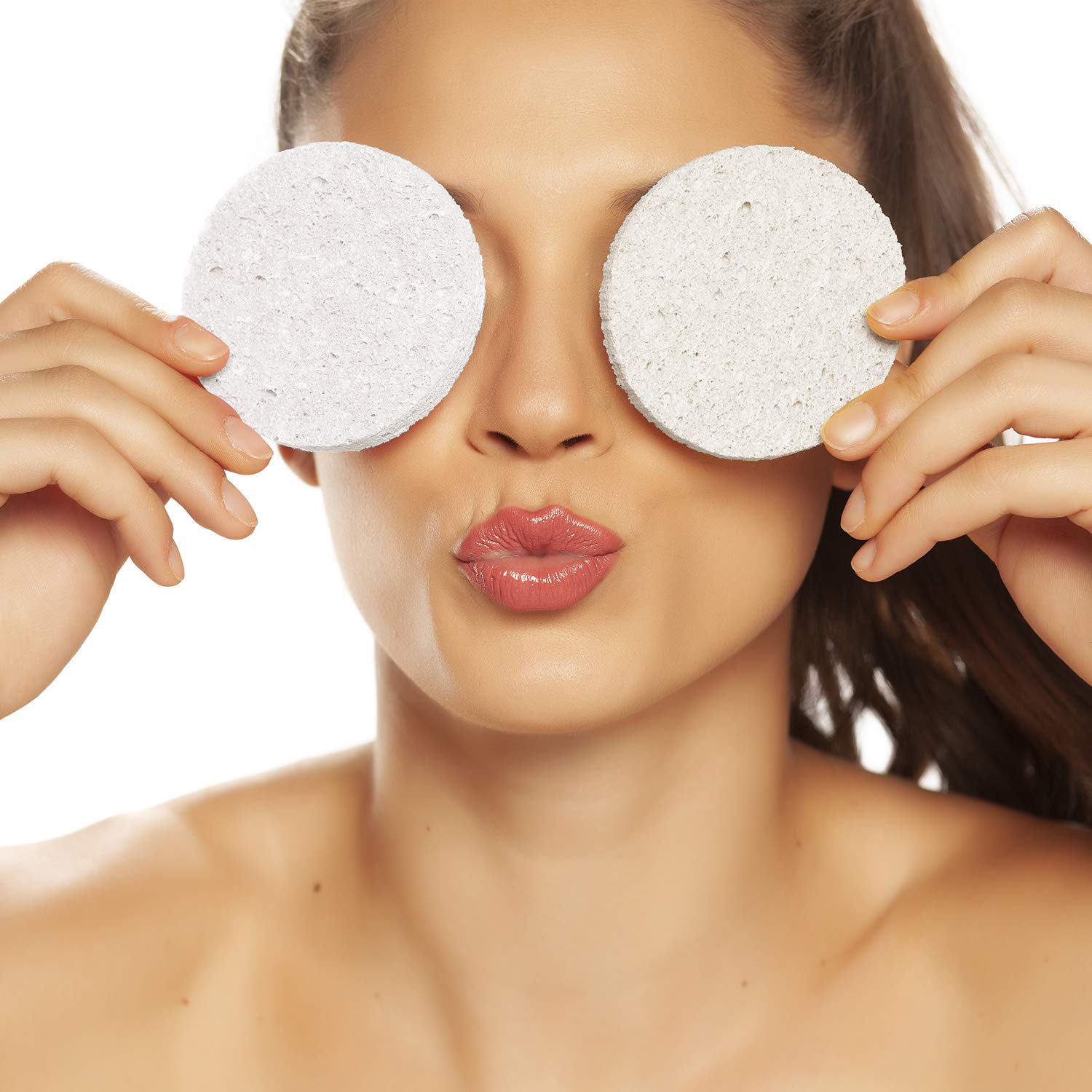 60 Count Facial Sponges for Estheticians Compressed Face Sponge Natural Cleaning Sponge for Facial Cleaning, Makeup Removal