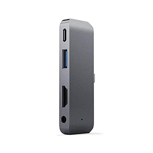 SLSFJLKJ USB Type-C Mobile Pro Hub Adapter with USB-C PD Charging USB 3.0 & 3.5mm Headphone Jack Tablet Hub (Color : A)