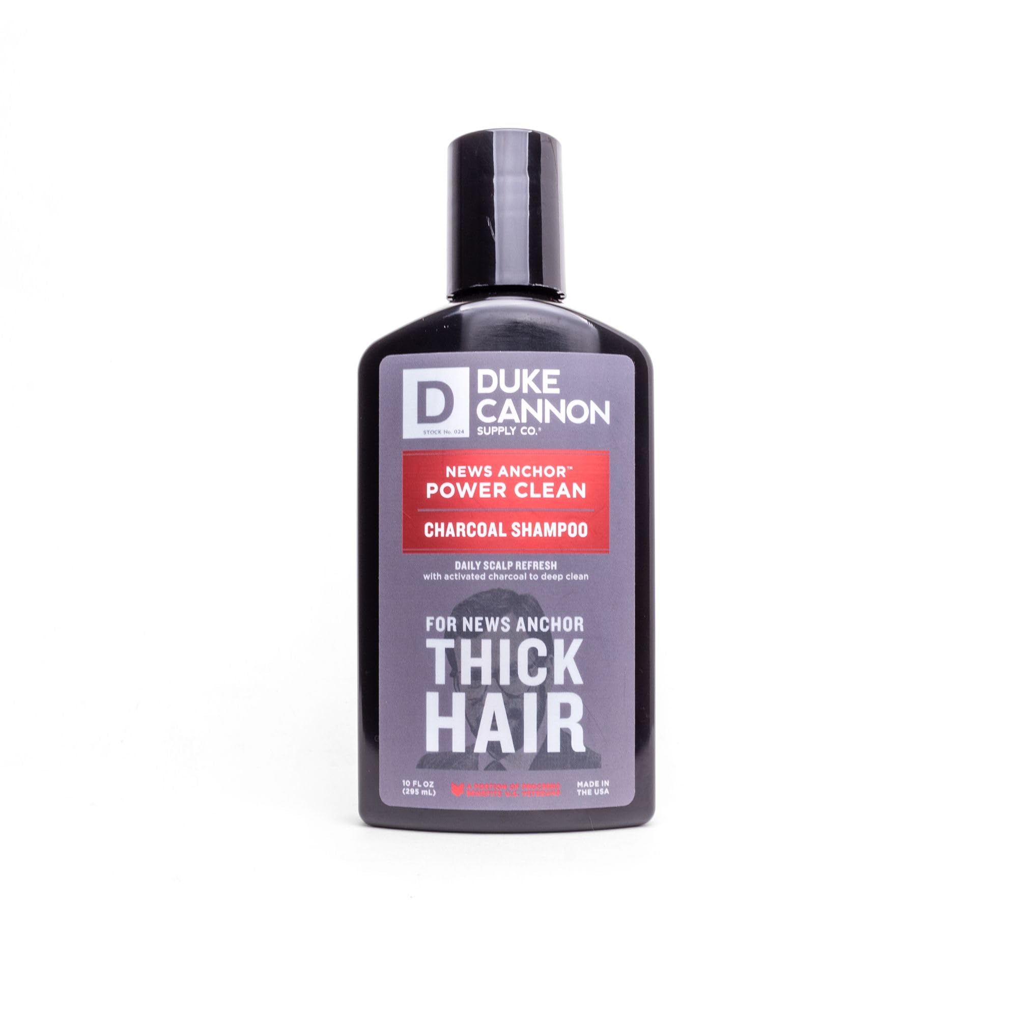Duke Cannon News Anchor Power Clean Shampoo/Conditioner Wash (Charcoal Shampoo)