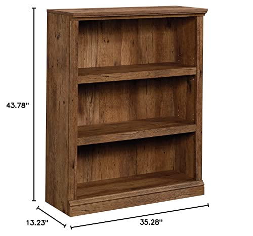 Sauder Miscellaneous Bookcase, L: 35.28" x W: 13.23" x H: 43.78", Vintage Oak finish