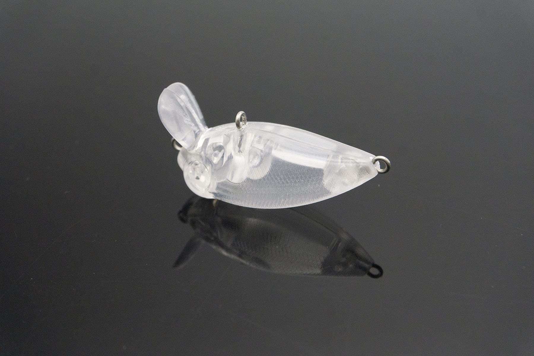 10PCS Unpainted Lure Blanks 2.9g 4cm with 6mm Free Fishing Eye Crankbait Simulation Blank Body Clear Hard Baits Trout Salmon Minnow Lure Popper Lures Topwater Freshwater 8263 6mm