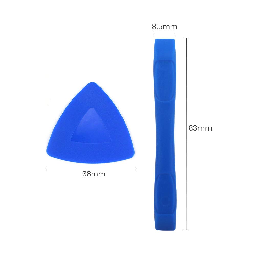 8 Pieces Anti Static Opening Pry Tools Kit, Thin Plastic Guitar Picks and Dual Ends Nylon Spudger for Cell Phone Laptop Tablet Computer Watch Repair