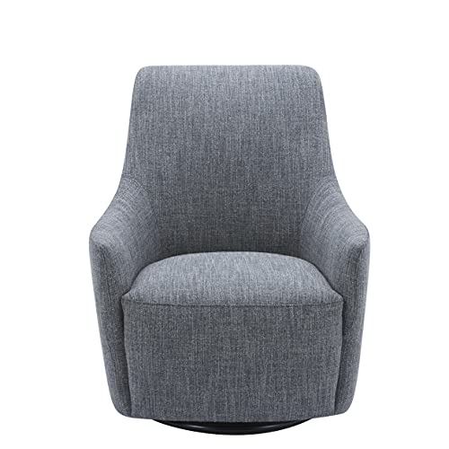 Amazon Brand β Rivet Contemporary High-Back Upholstered Swivel Accent Chair, 31.1"W, Dark Grey