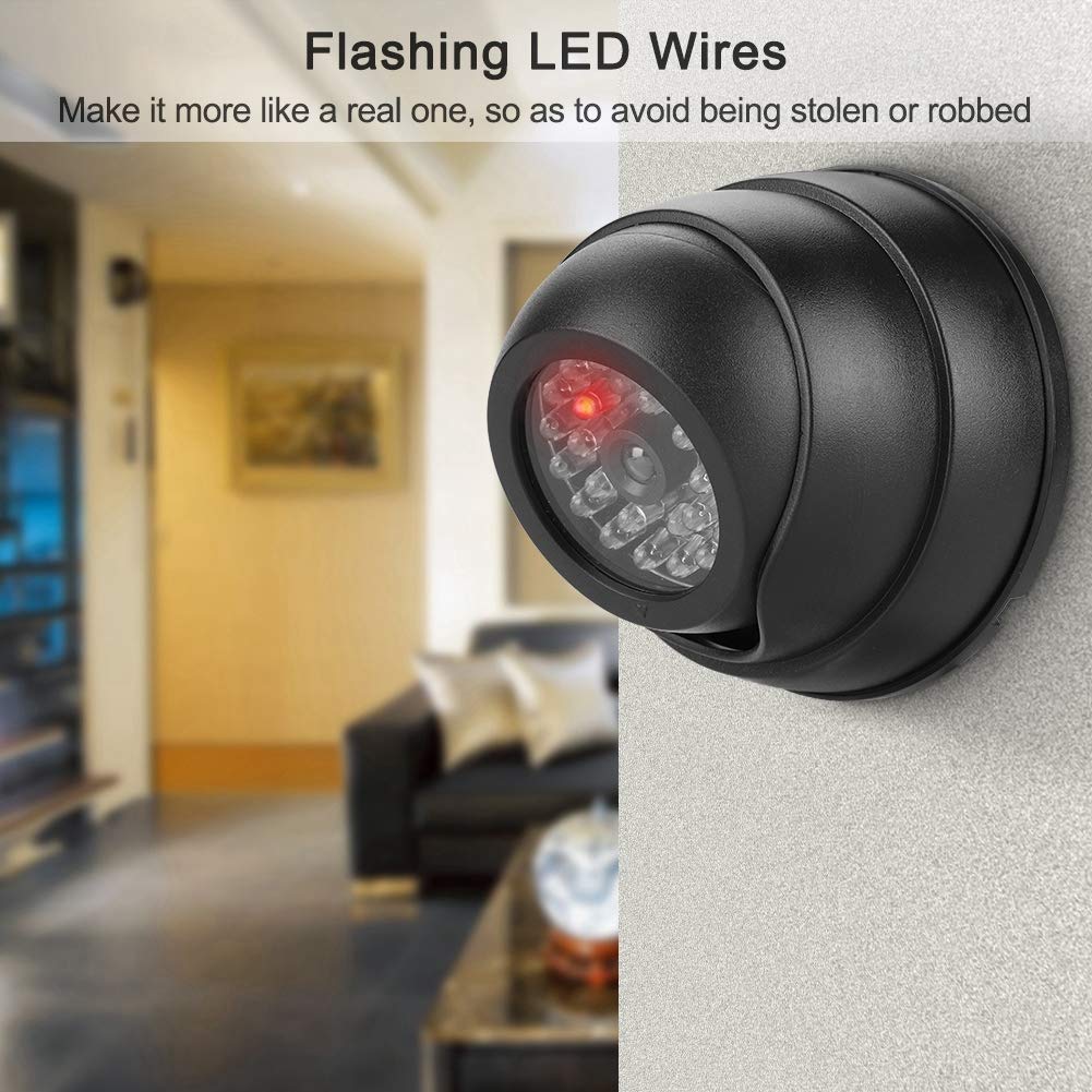 Dustproof Dummy Camera, with 30pcs IR LEDs Dummy Dome Camera, for Home Outdoor Security Camera Business Use