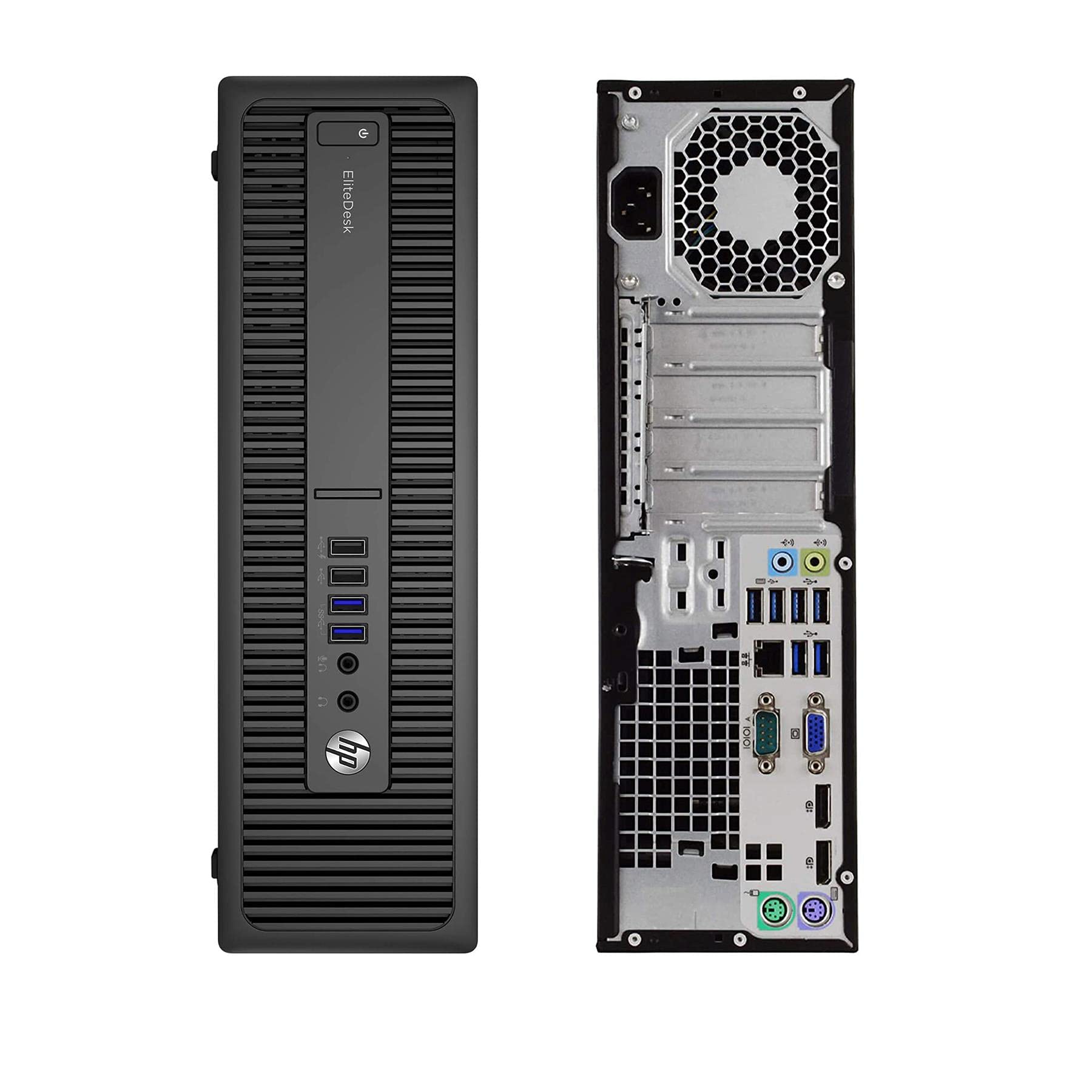 HP EliteDesk 800 G2 Fast Desktop Computer PC - Intel Quad Core i5 6500 3.20 GHz, 16GB DDR4 RAM, 256GB SSD, GeForce GT 1030, HDMI, Wireless WiFi, Windows 10 Pro, Keyboard & Mouse Combo (Renewed)