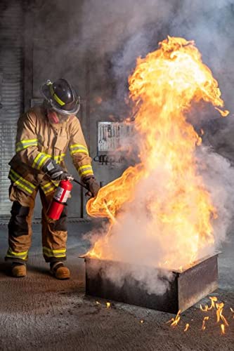 Amerex B500, 5lb ABC Dry Chemical Class A B C Multi-Purpose 5 Pound Fire Extinguisher with Wall Bracket.