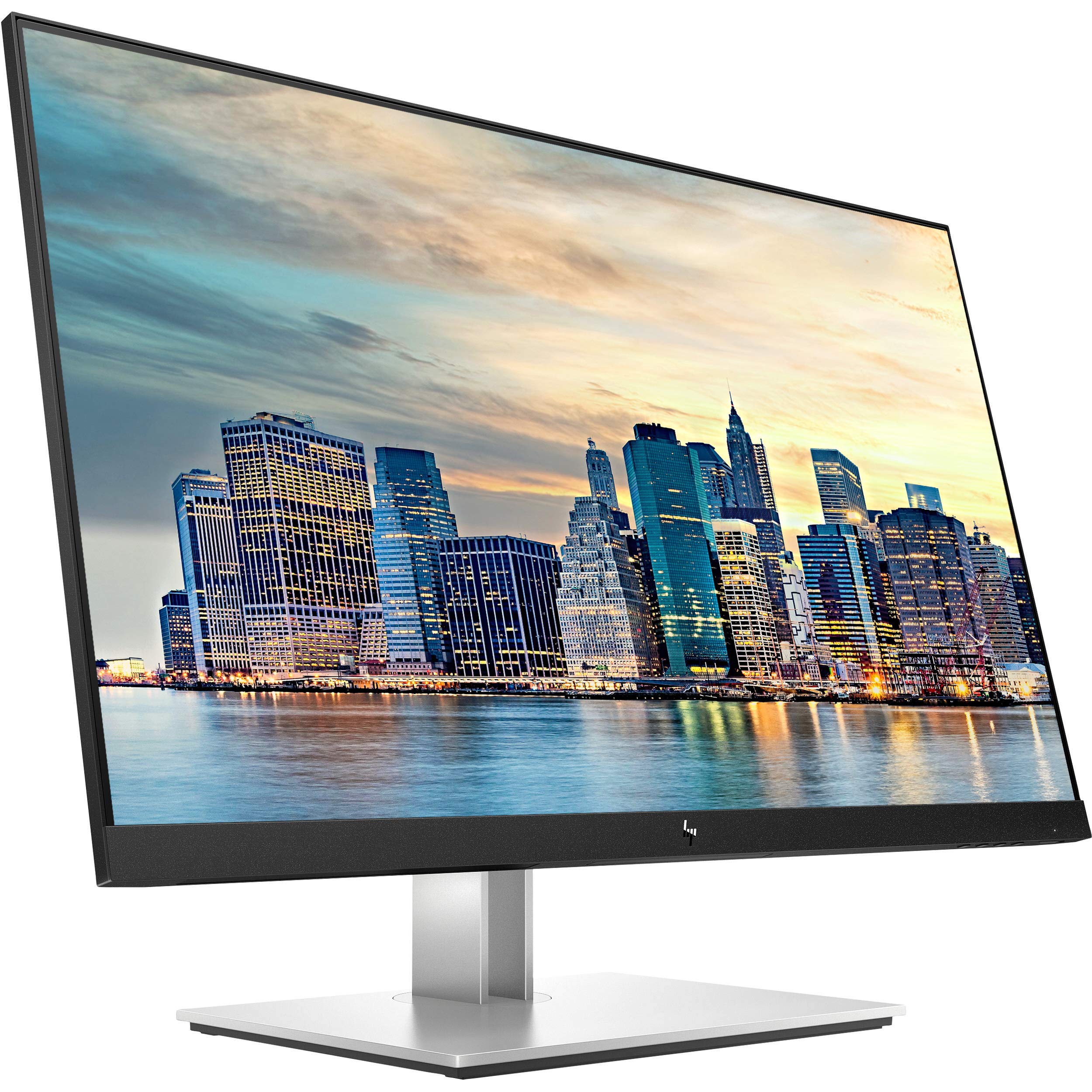 HP EliteDisplay E27q G4 27 Inch IPS LED Backlit Monitor 2-Pack Bundle with Fully Adjustable Desk Mount Monitor Stand