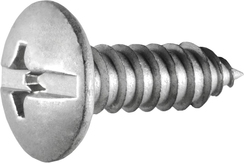 50 Duo-Drive Truss Head License Plate Screws For GM