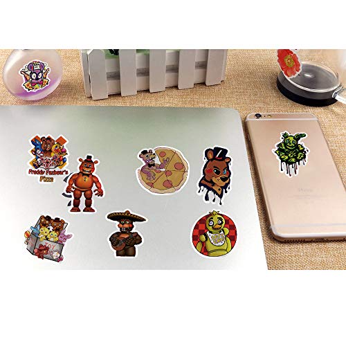 100PCS FNAF Stickers| Aesthetic Vinyl Waterproof Sticker for Car Motorcycle Bicycle Luggage Decal Laptop Terror Game Stickers