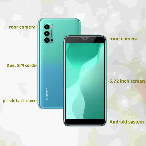 aderroo 1GB RAM 8GB ROM,X11 Android Smartphone, 5.72-inch IPS Full-Screen,Front and Rear Cameras,Only Supports Dual SIM Card Frequency Band of 3GWCDMA:850/2100MHZ,Unlocked Cell Phone(Black)