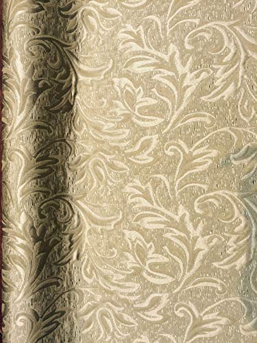 Antique Gold Matelasse Jacquard Fabric by The Yard Drapery Upholstery
