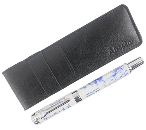 Abcsea Blue and White Porcelain Series Fountain Pen, Genuine Ceramic w/ Chinese Painting - Bamboo