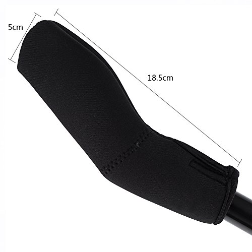 2Pcs/Pair Baby Stroller Armrest Cover, Removable Zipper Crossbar Elastic Dust-Proof Protector Sleeve for Pushchair Pram, Black