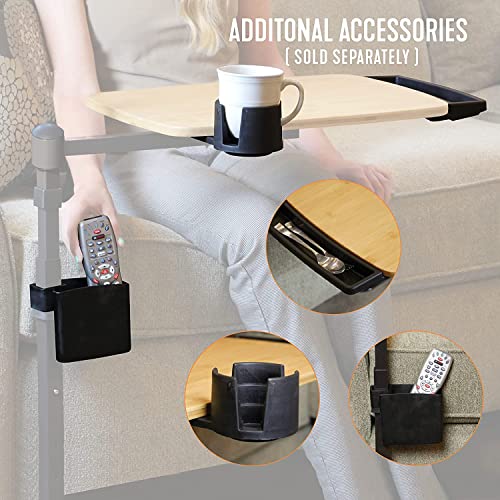 Able Life Universal Swivel TV Tray Table, Portable Laptop Desk, Adjustable Couch Desk for Computers