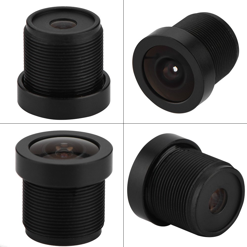 2.1mm Camera Lens, 150° Wide Angle HD IP Camera CCTV Lens for 1/3'' & 1/4'' CCD Chips Support Night Vision, 24-Hour for Security Surveillance Default