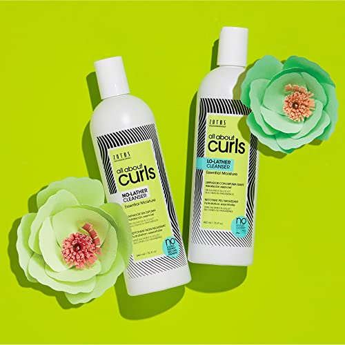 All About Curls Lo-Lather Cleanser Shampoo | Essential Moisture | Gentle Cleansing | Slightly Sudsy | All Curly Hair Types | Cruelty Free | Sulfate Free | 15 Fl Oz