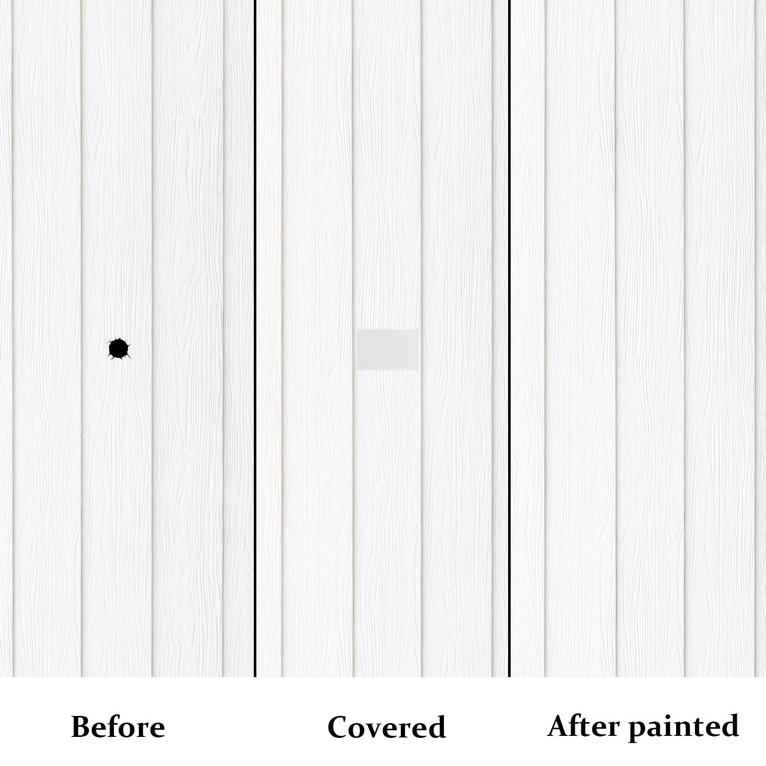 20 Pieces Vinyl Siding Repair Kit Self-Adhesive PVC Vinyl Tape for Vinyl Siding Fence Covering Cracks Holes Blemishes Tools