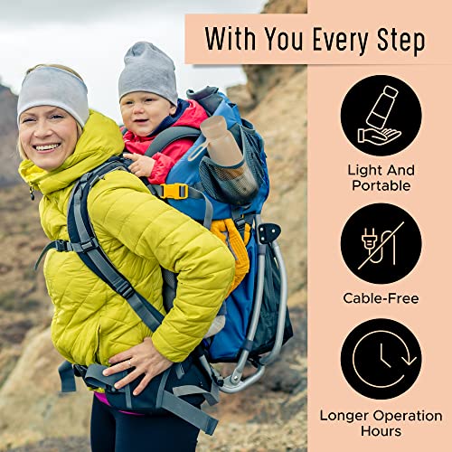 2-in-1 BEEVA Portable Baby Bottle Warmer for Breastmilk/Baby Formula, Ideal for Travel, with USB Charger, 4 Temperature Settings & Digital Display, Accurate Heating,with Travel Bag