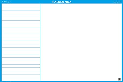 2023 Erasable Calendar, Dry Erase Wall Planner by SwiftGlimpse, 36" x 24", Large, Horizontal, Reversible for Large Planning Space