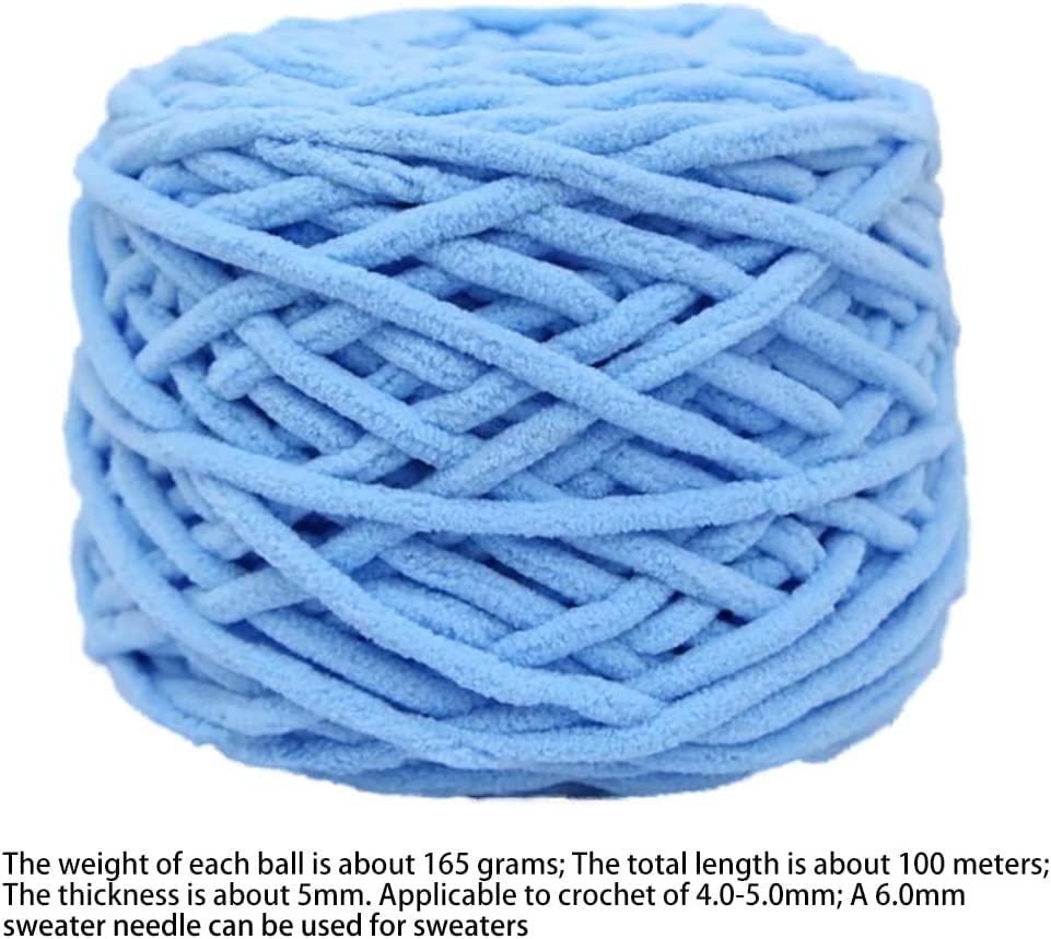 165G Crafting Woven Warm Home Tools DIY Crocheting Supplies Knitting Yarn Soft Velvet Yarn Chenille Yarn Craft Yarn for Knitting and Crochet