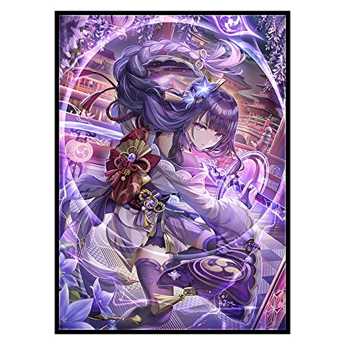 120PCS Holographic Flashing (General Thunder) Top Loading Trading Card Sleeves Deck Protector for TCG Standard Size Cards 67x92mm