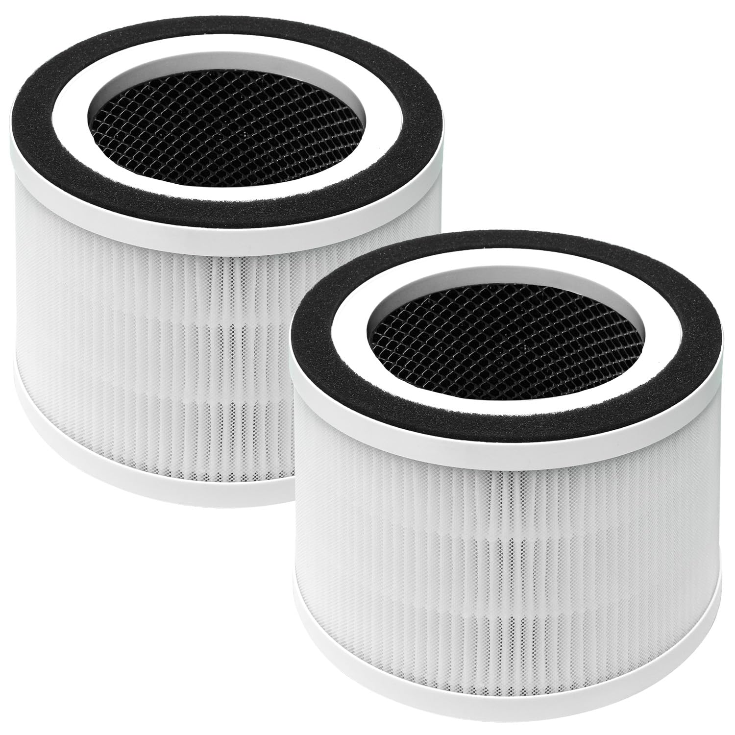 2-Pack H13 True HEPA Replacement Filter, Compatible with Afloia Fillo, Afloia Halo, Mooka Allo and Honati Air Purifier, 3-in-1 Pre-filter, True HEPA and Activated Carbon Filtration
