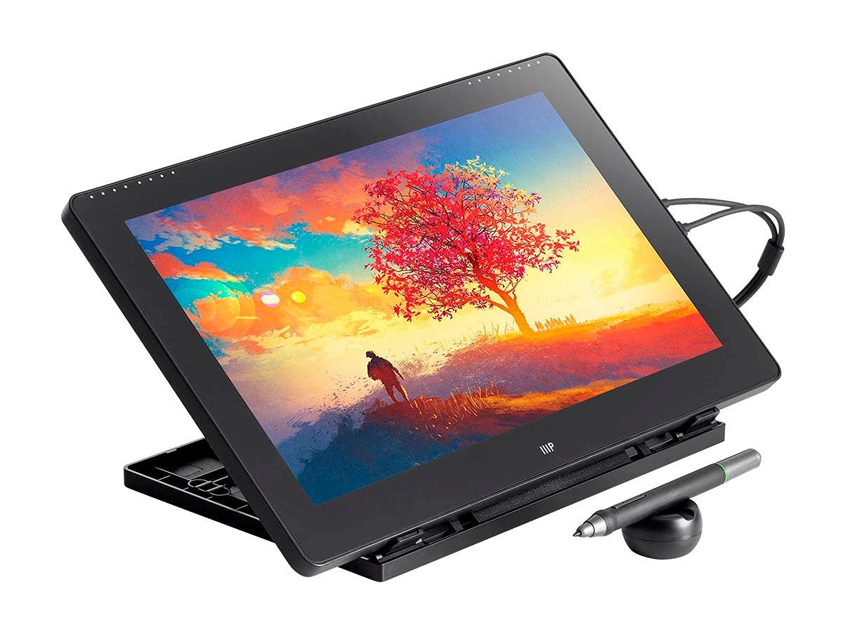 Monoprice Creator 16 Touch Graphic Pen Display - 1.3 Feet - Black, FHD, IPS, 8192 Pressure Levels, 5080 LPI, 266 RPS, USB-C, Multi-Touch, Mac OS X/Windows
