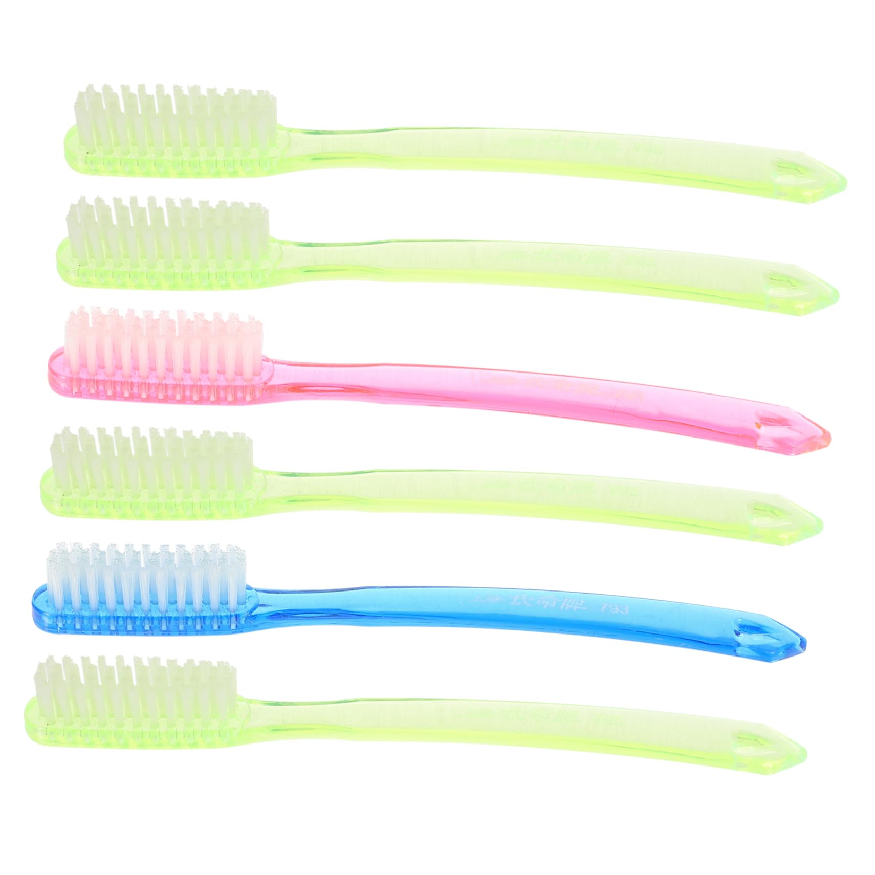 6Pcs Manual Toothbrushes Premium Hard Bristles Toothbrush for Adult Teeth Stain Cleaning Toothbrush White Teeth Toothbrush