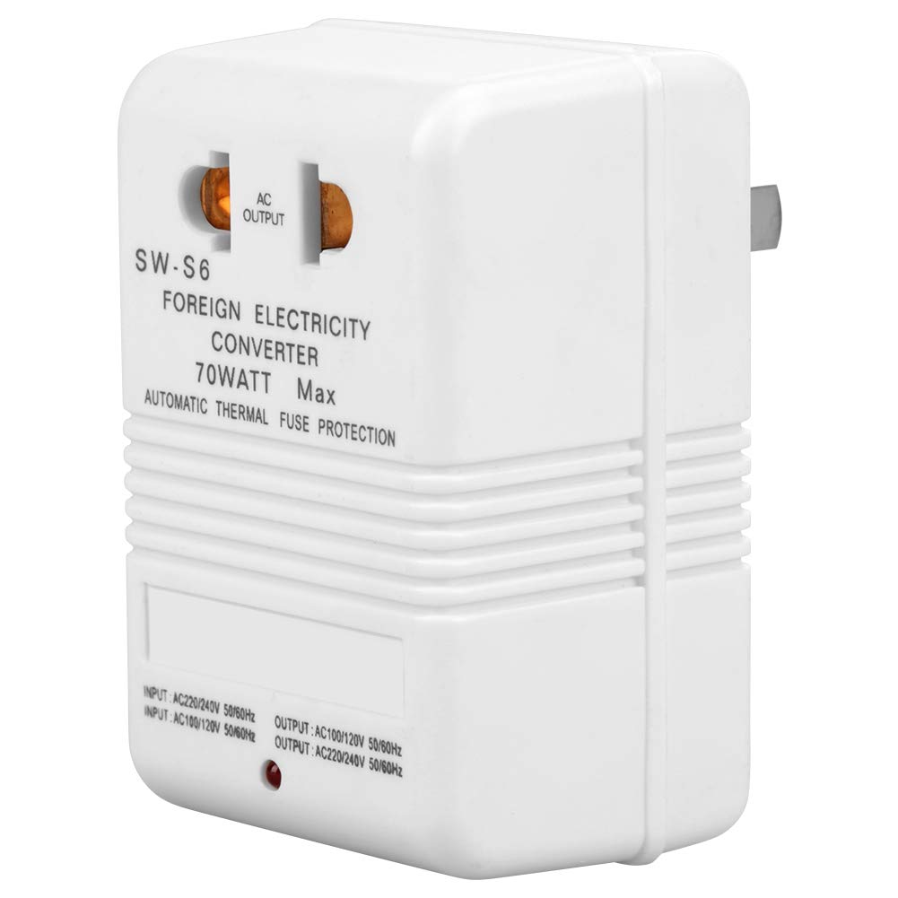 70W 110V/120V to 220V/240V StepUp& Down Voltage Converter Transformer (CN Standard Plug)