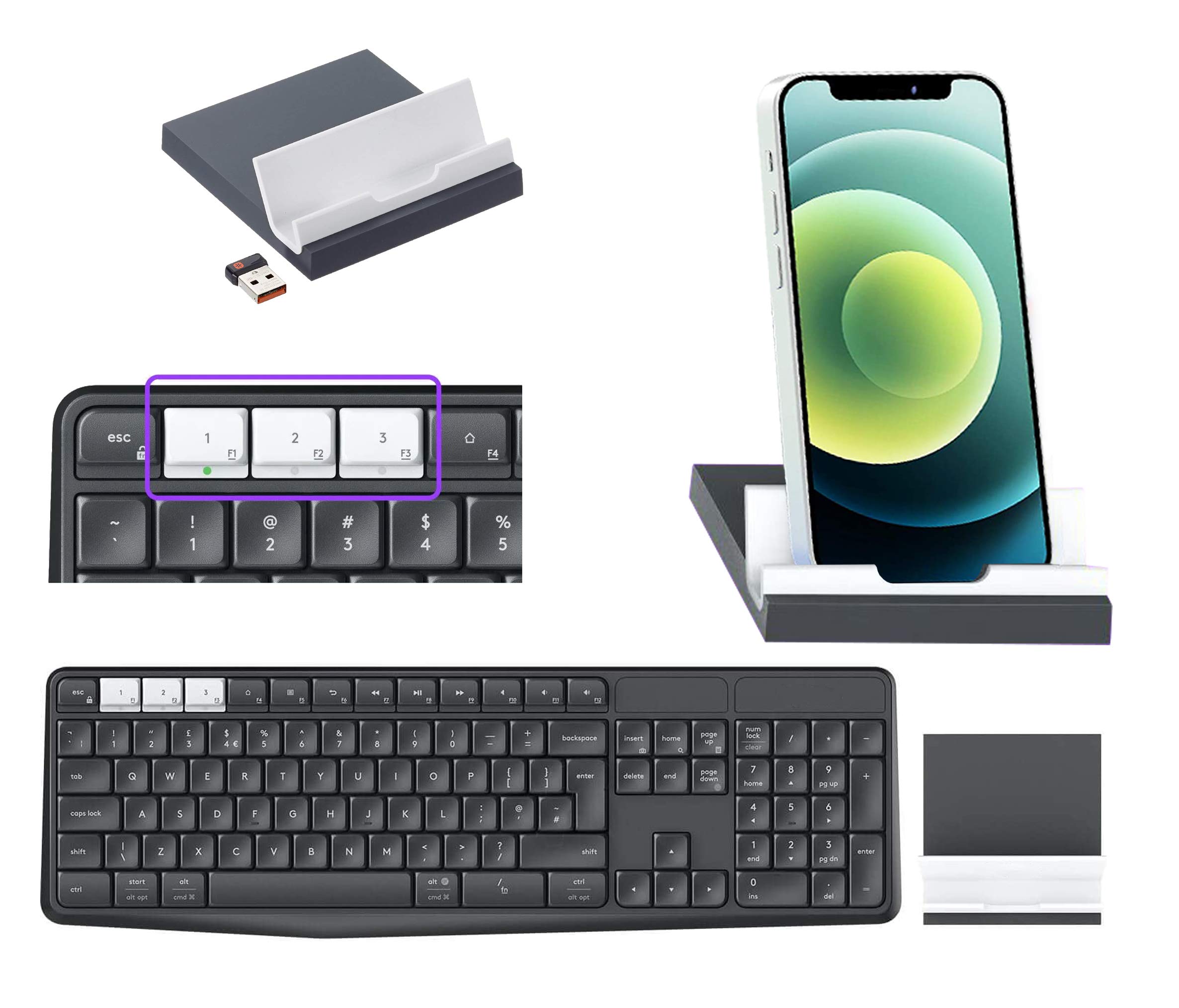 HP Z27u G3 27 Inch 2K QHD Multi-Device Monitor Bundle with USB-C, K375s Bluetooth Keyboard, M585 Bluetooth Mouse, Gel Pads, Compatible with MacBook, MacBook Pro, MacBook Air, iPad and iPhone