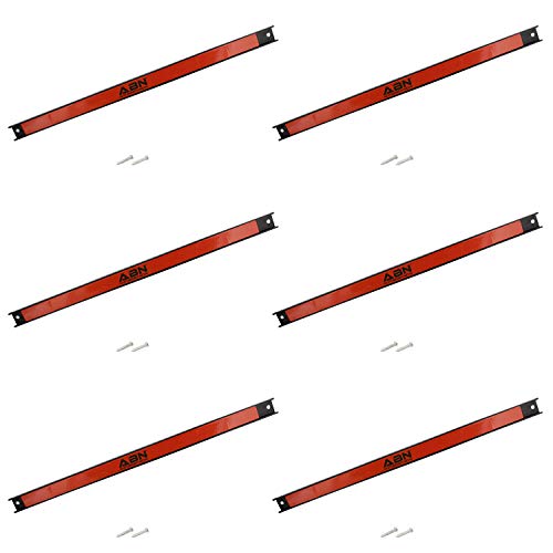 ABN Magnetic Tool Strip Set – 18 Inch Magnetic Tool Bar Garage Organizer Tool Storage Rack, 6 Pack Large Magnet Bars