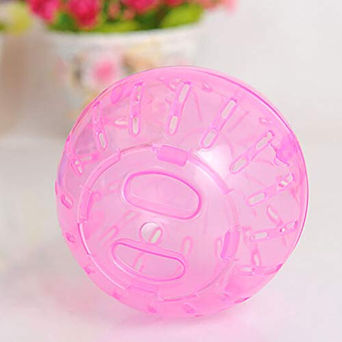 carduran 4inch Portable Transparent Hamster Rodent Pet Jogging Ball Exercise Play Toy Easy to Use Yellow